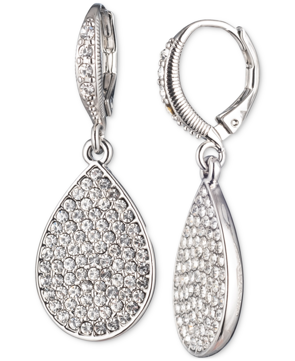 Click here for Givenchy Pave Crystal Pear-Shape Drop Earrings - C... prices