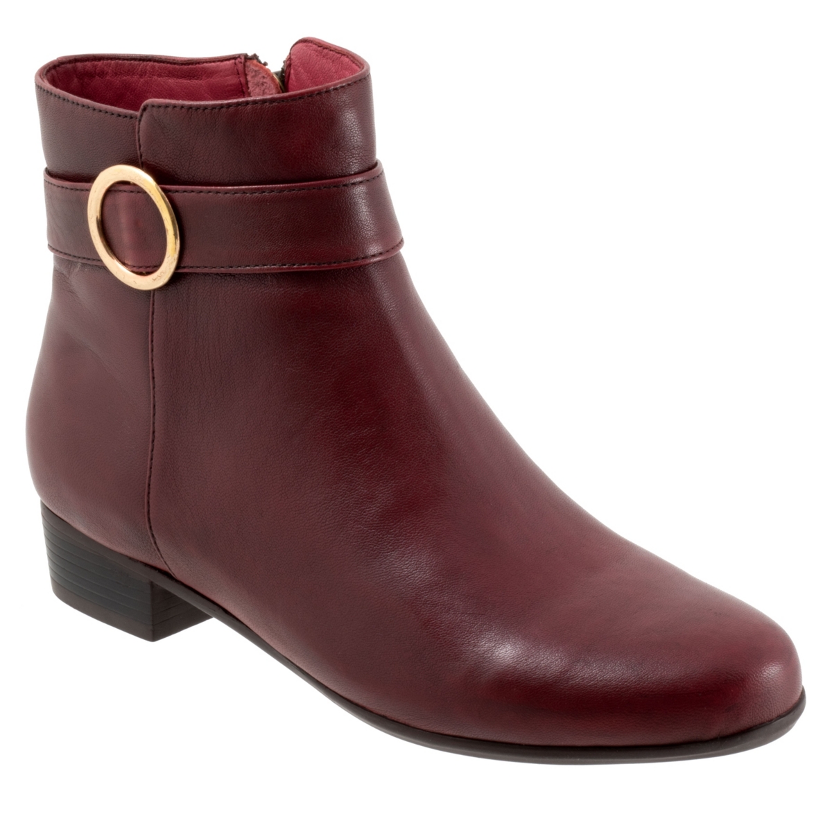 Click here for Trotters Melody Boot - Dark red prices
