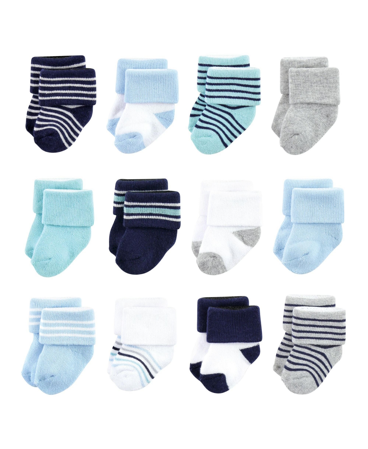 Click here for Luvable Friends Baby Boys Low-Profile 8-Pack Footw... prices