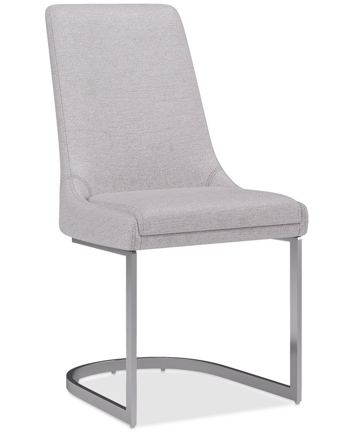 Furniture Tivie Metal Base Dining Chair, Created for Macy's - Macy's