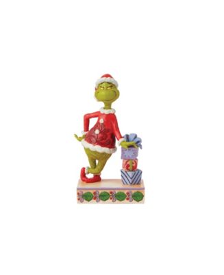 Jim Shore Grinch Leaning on Gifts Figurine - Macy's