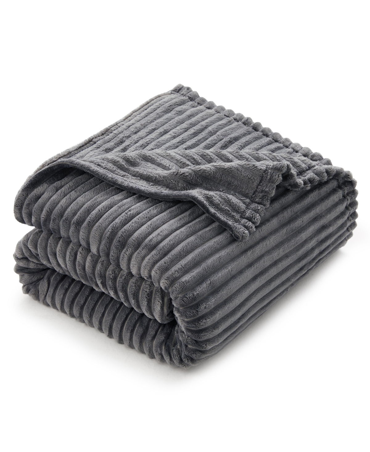 Click here for Ultra Soft & Light Ribbed Fleece Blanket - Throw/T... prices