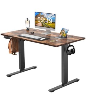Simplie Fun Electric Power Lift Desk with Memory Height Settings, High ...