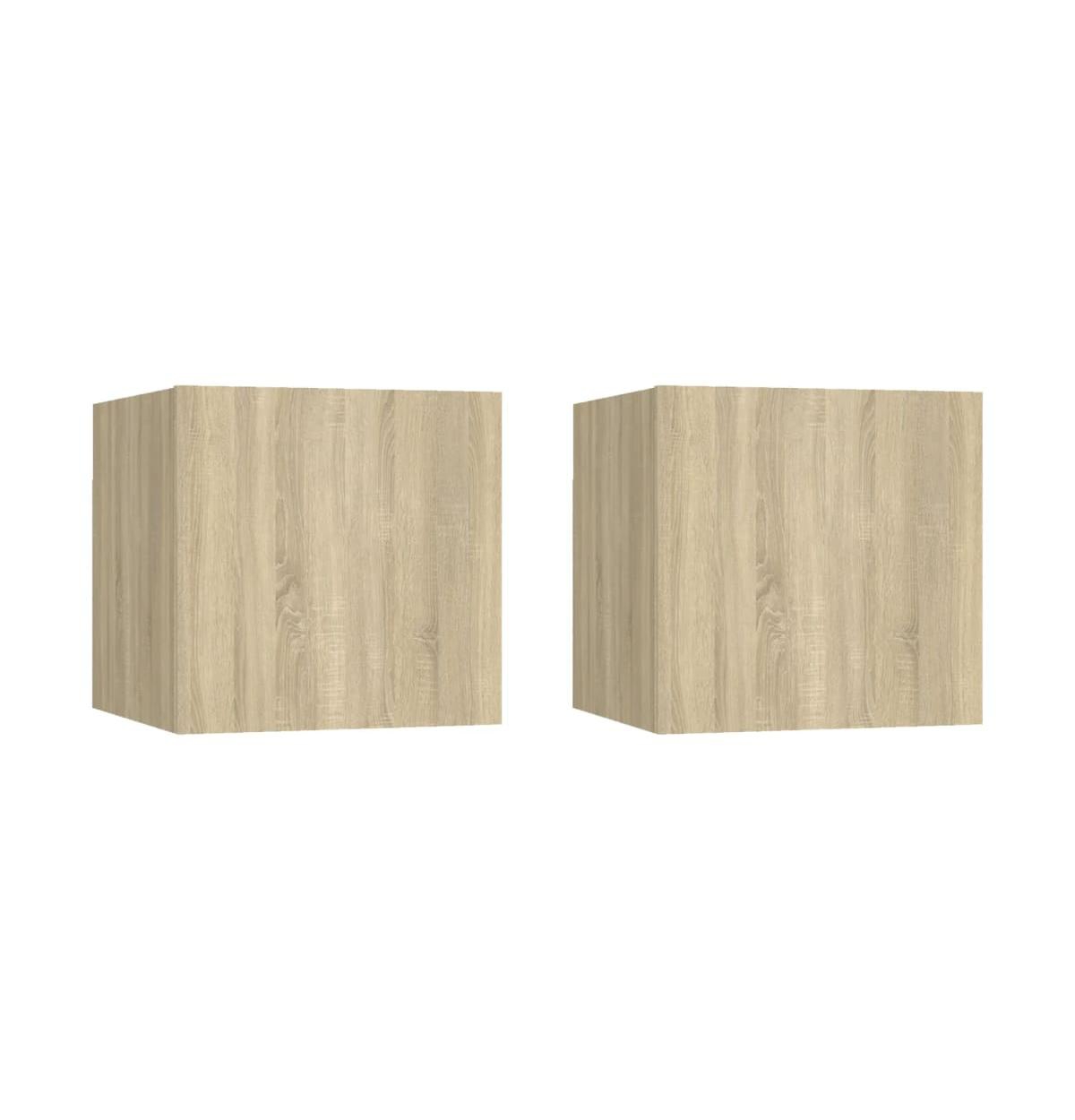 Click here for vidaXL Bedside Cabinets 2 pcs Sonoma Oak 12x11.8x1... prices