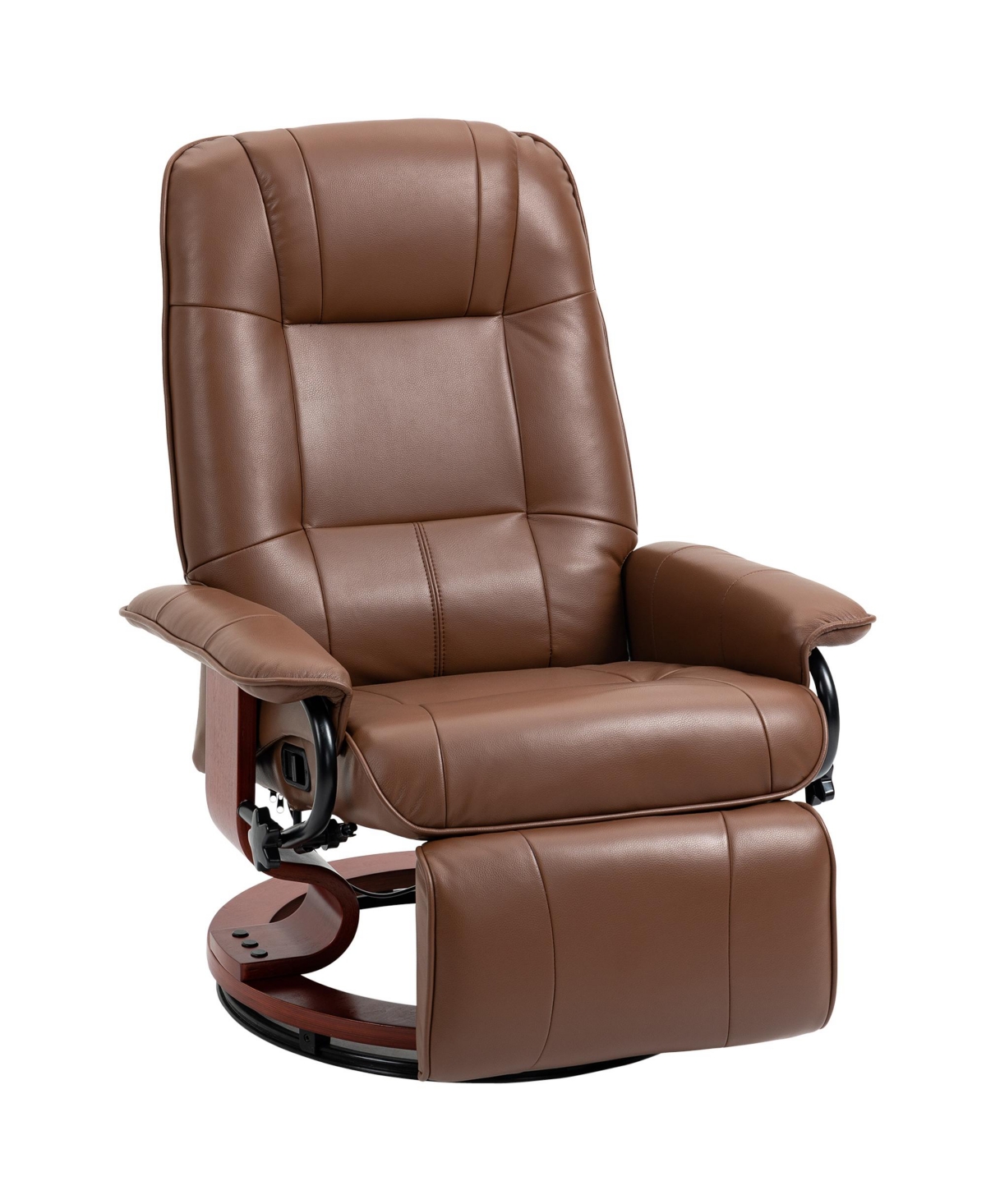 Click here for Homcom Faux Leather Manual Recliner with Swivel Wo... prices