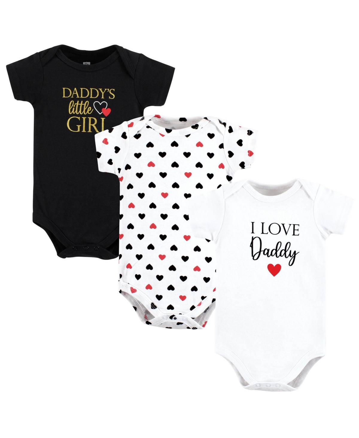 Click here for Hudson Baby Baby Girls Hudson Cotton Bodysuits 3-P... prices