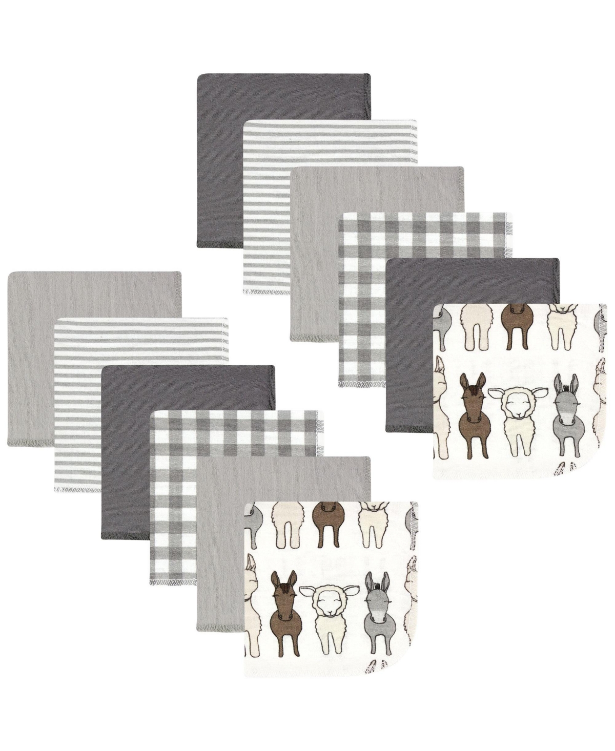 Click here for Hudson Baby Flannel Cotton Washcloths  Brown Bear... prices