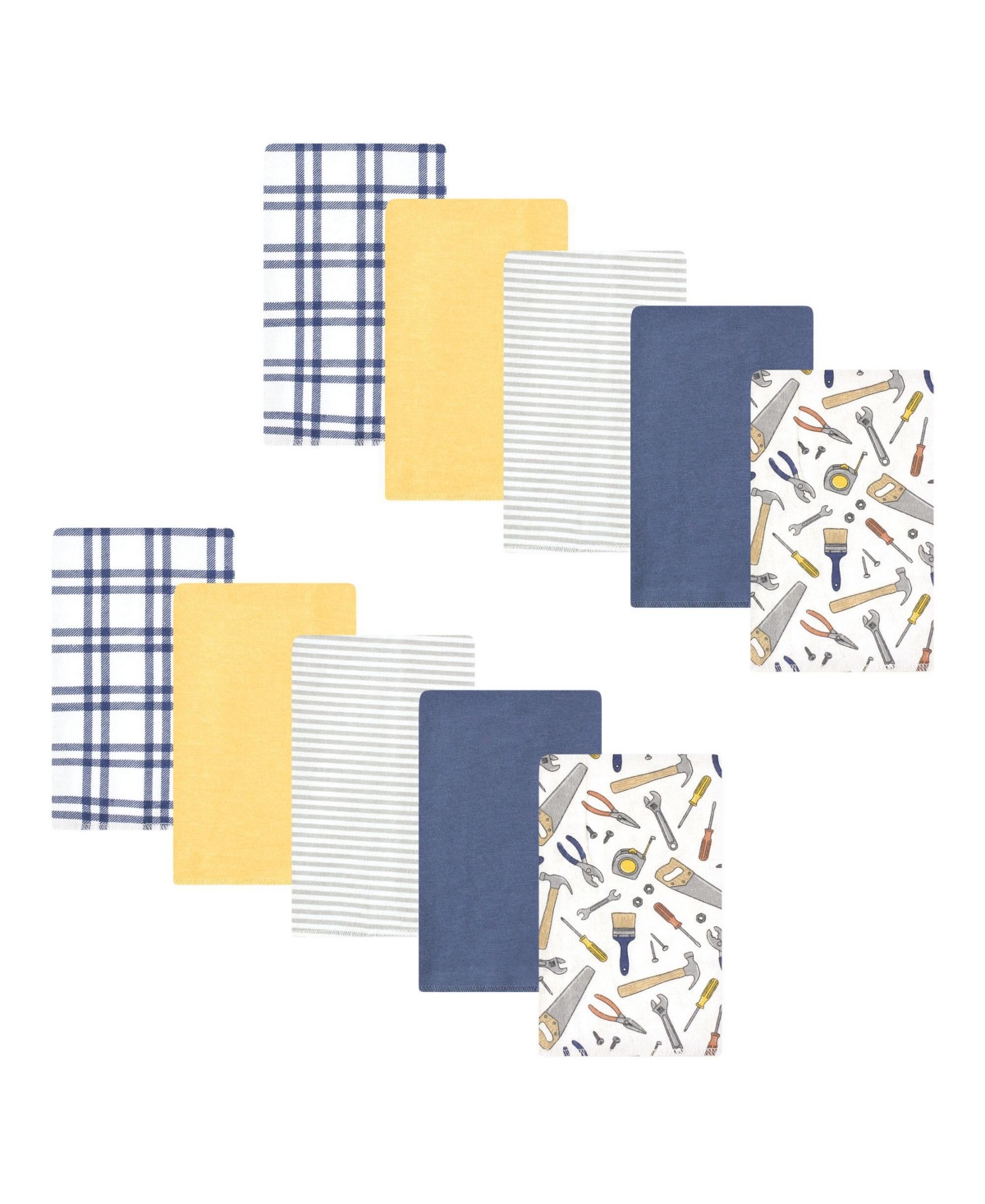 Click here for Hudson Baby Boys Ten-Piece Cotton-Poly Flannel Bur... prices