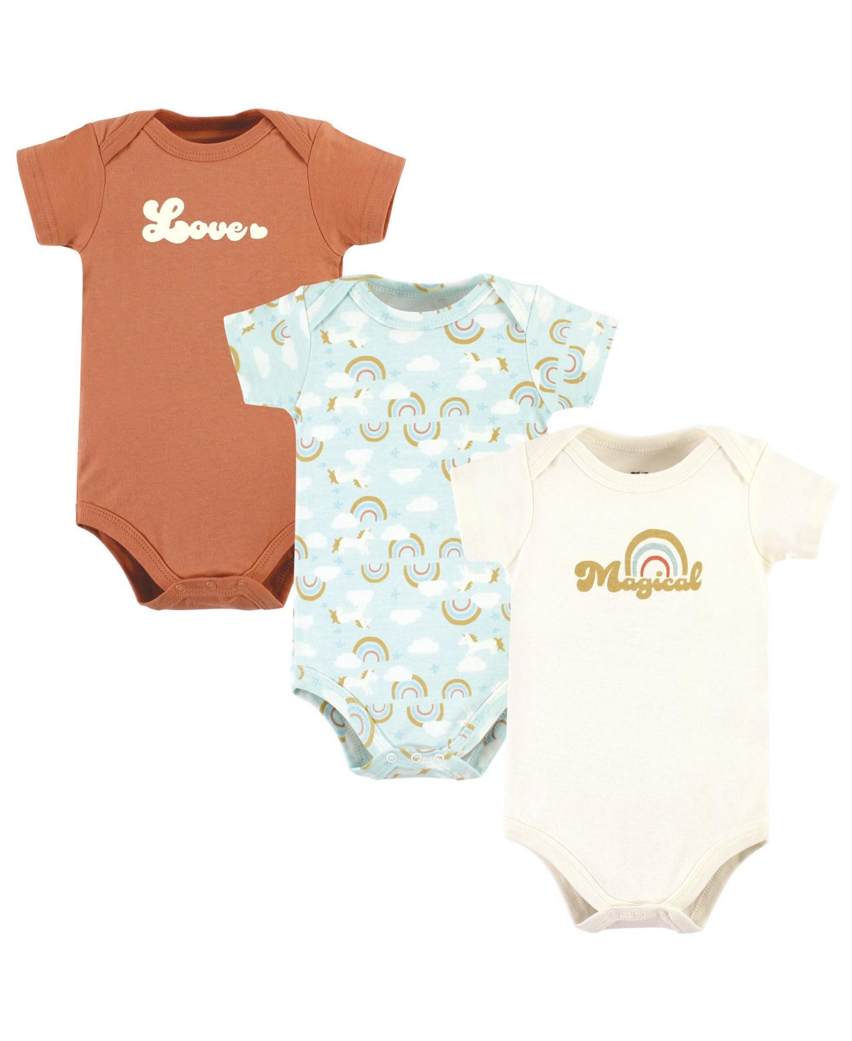 Click here for Hudson Baby Baby Girls Hudson Cotton Bodysuits 3-P... prices