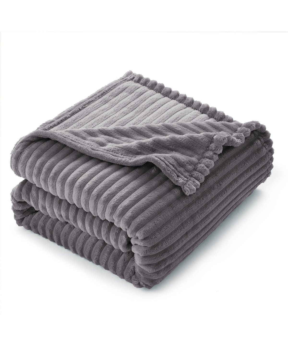 Click here for Ultra Soft & Light Ribbed Fleece Blanket - Throw/T... prices