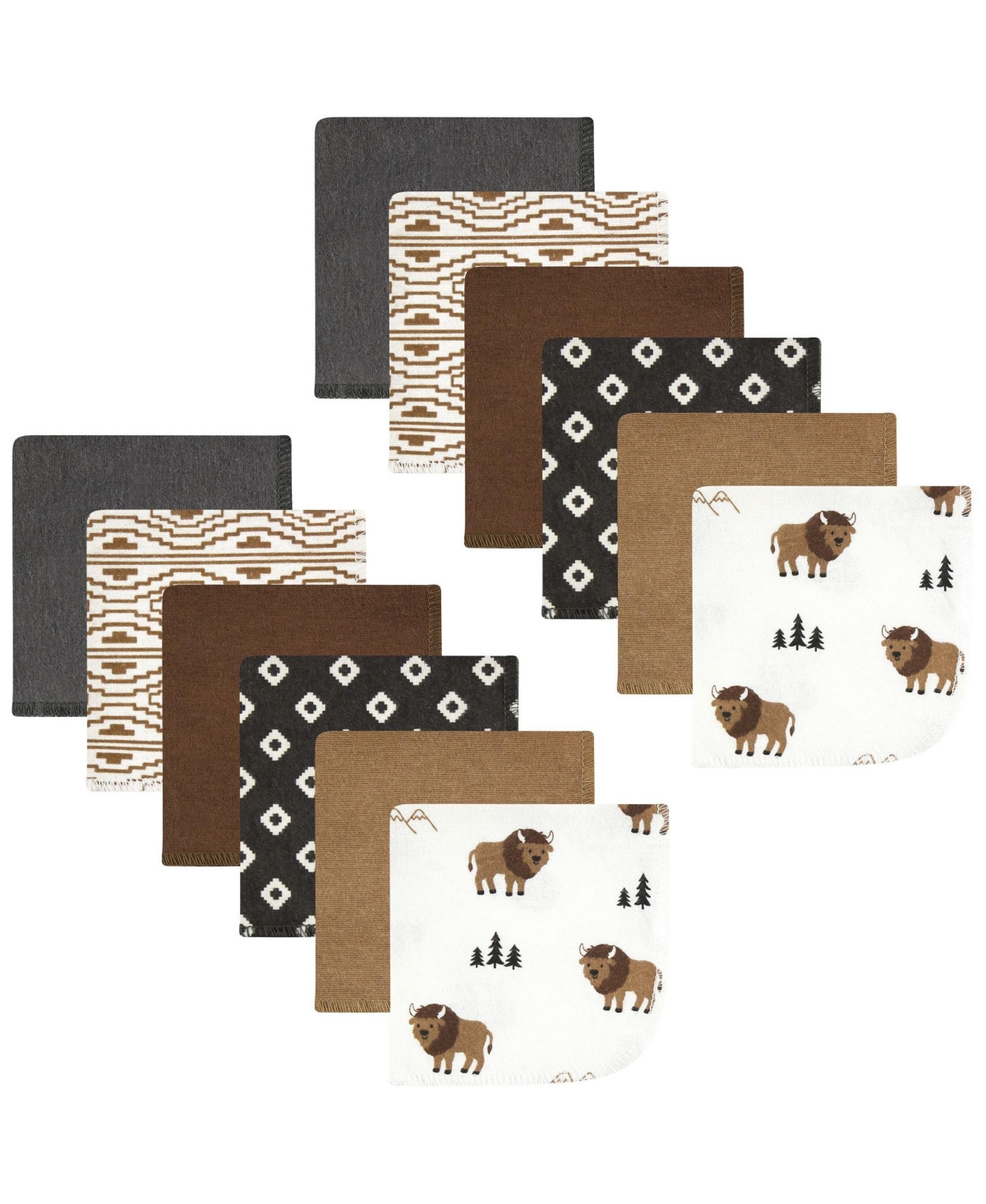 Click here for Hudson Baby Flannel Cotton Washcloths  Brown Bear... prices