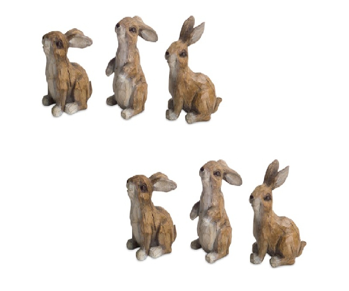 Click here for Slickblue Carved Stone Garden Rabbit Figurine (Set... prices