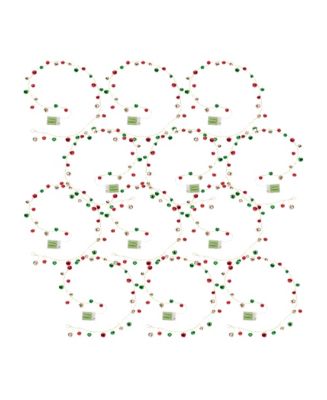 Slickblue LED Lighted Sleigh Bell String Garland (Set of 12) - Macy's