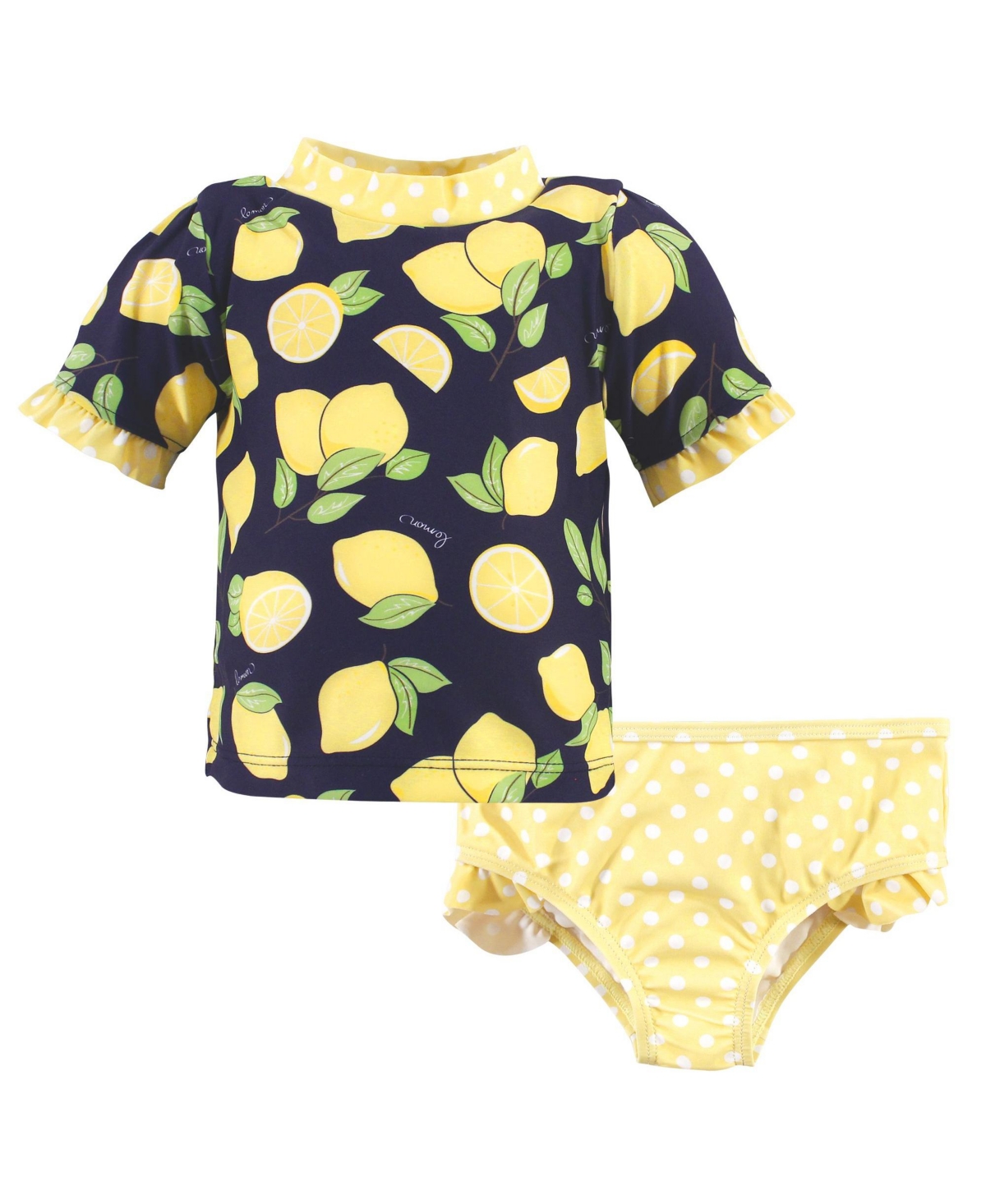 Click here for Hudson Baby Baby Girls Hudson Swim Rashguard Set... prices