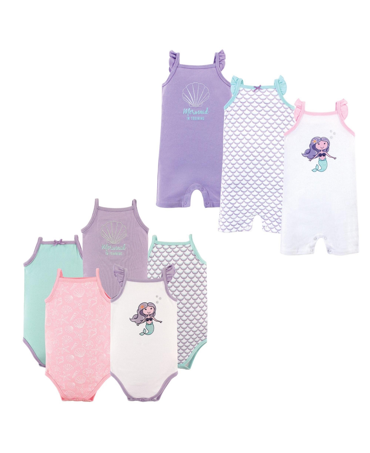 Click here for Hudson Baby Baby Girls Hudson Cotton Bodysuits and... prices