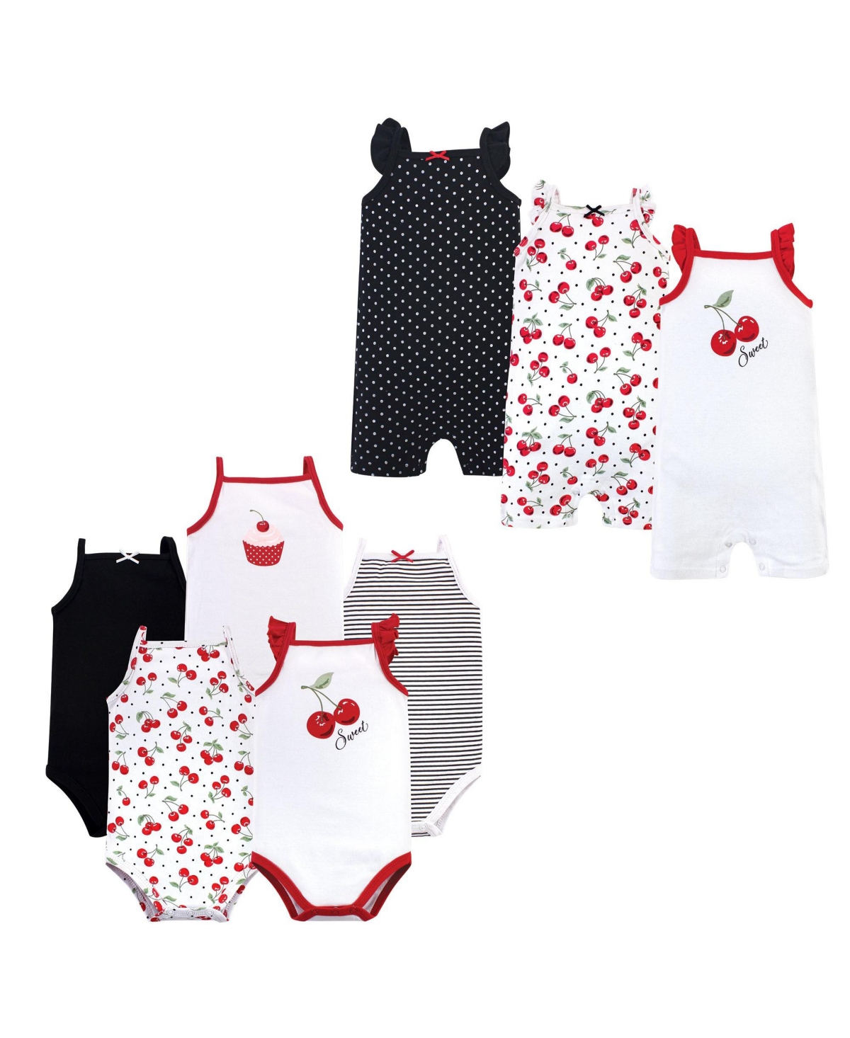 Click here for Hudson Baby Baby Girls Hudson Cotton Bodysuits and... prices