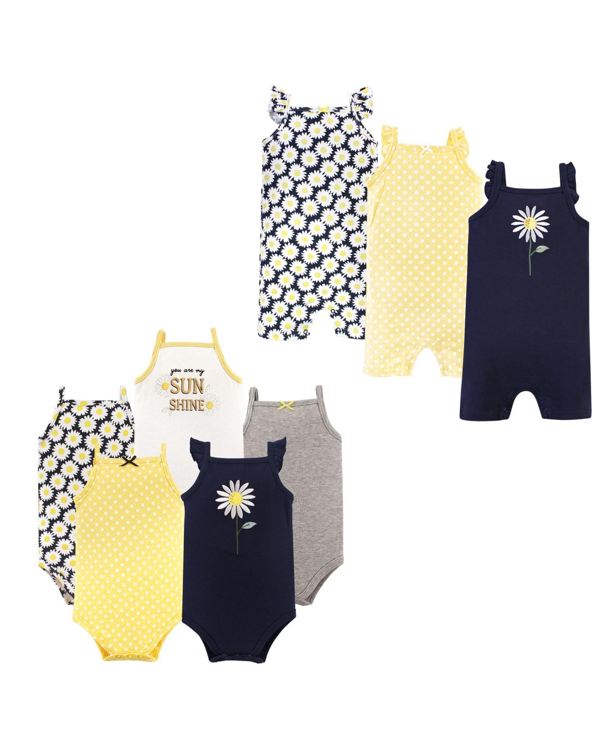 Click here for Hudson Baby Baby Girls Hudson Cotton Bodysuits and... prices