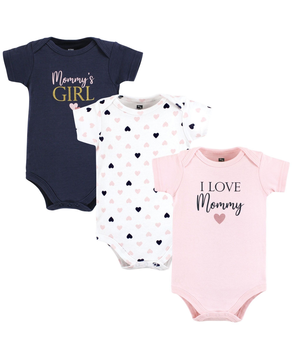 Click here for Hudson Baby Baby Girls Hudson Cotton Bodysuits 3-P... prices