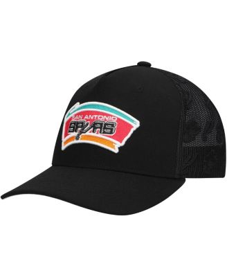 Mitchell & Ness Men's Black San Antonio Spurs Monogram All-Over Logo ...