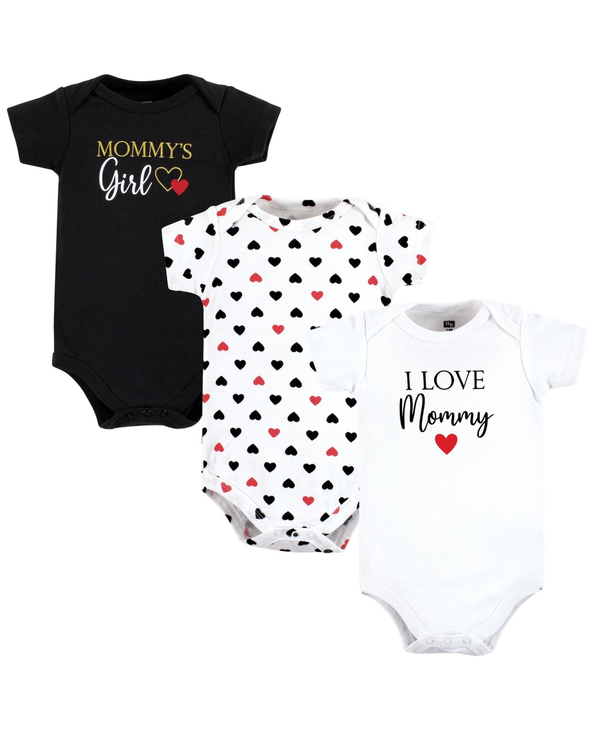 Click here for Hudson Baby Baby Girls Hudson Cotton Bodysuits 3-P... prices