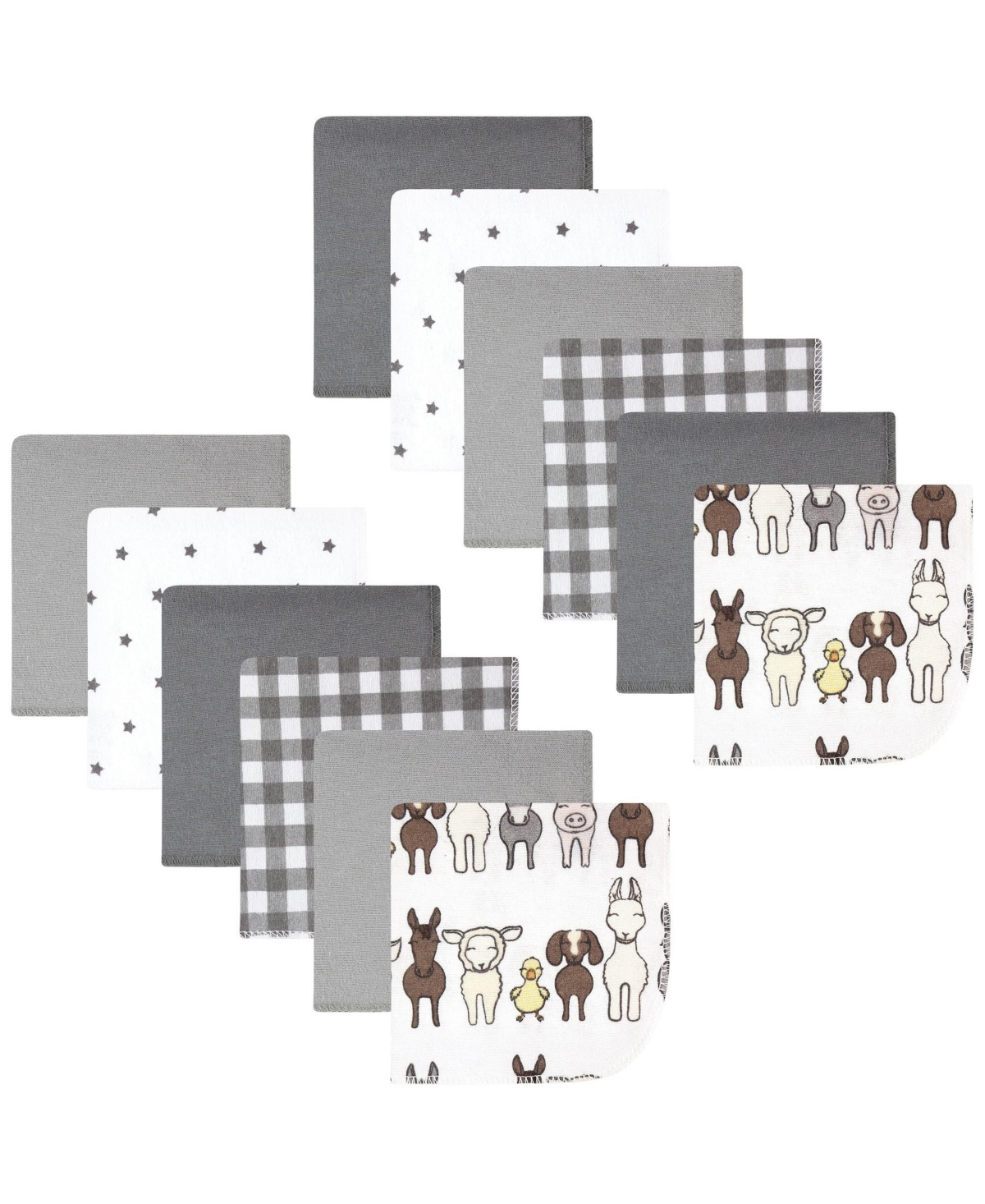 Click here for Hudson Baby Flannel Cotton Washcloths  Brown Bear... prices