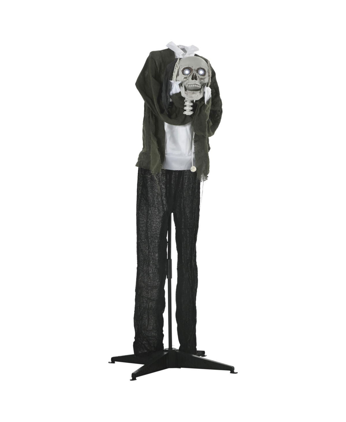 Outsunny 57" Halloween Decoration Hanging Skeleton Ghost Lighted Life ...