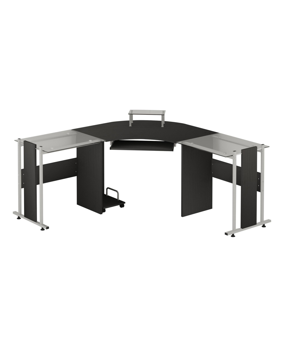 Click here for Homcom 69 L-Shaped Computer Desk Modern Pc Sd Corn... prices