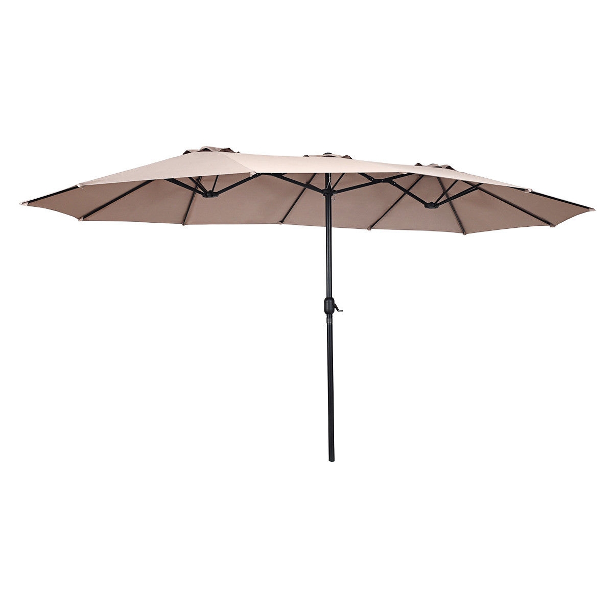 Click here for Outdoor Double-Sided Patio Umbrella with Crank &#x... prices
