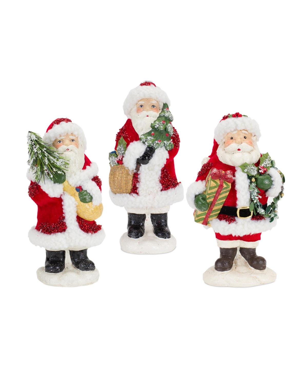 Click here for Slickblue Santa Figurine With Pine Tree And Presen... prices
