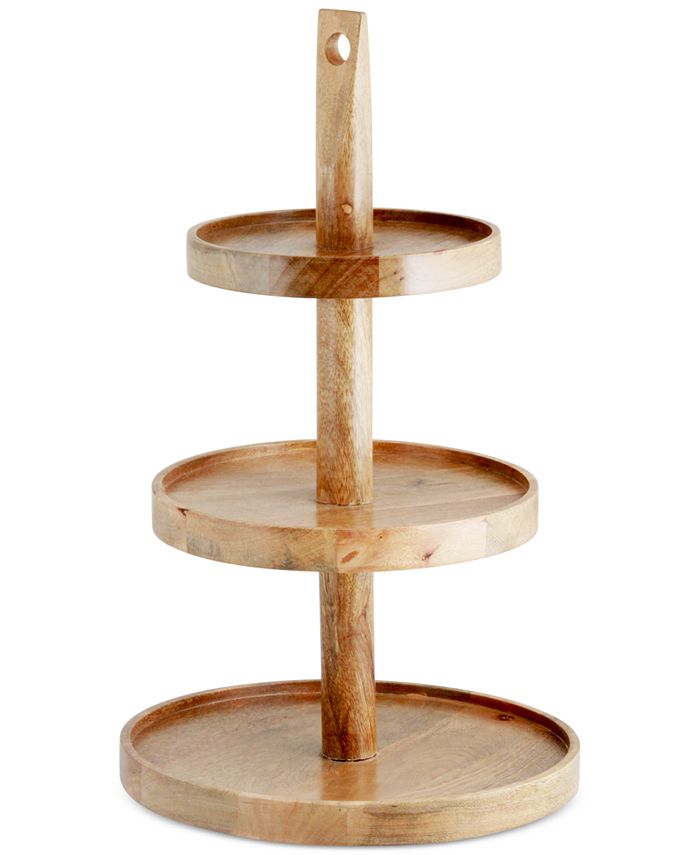 Thirstystone Wood 3 Tier Stand - Macy's