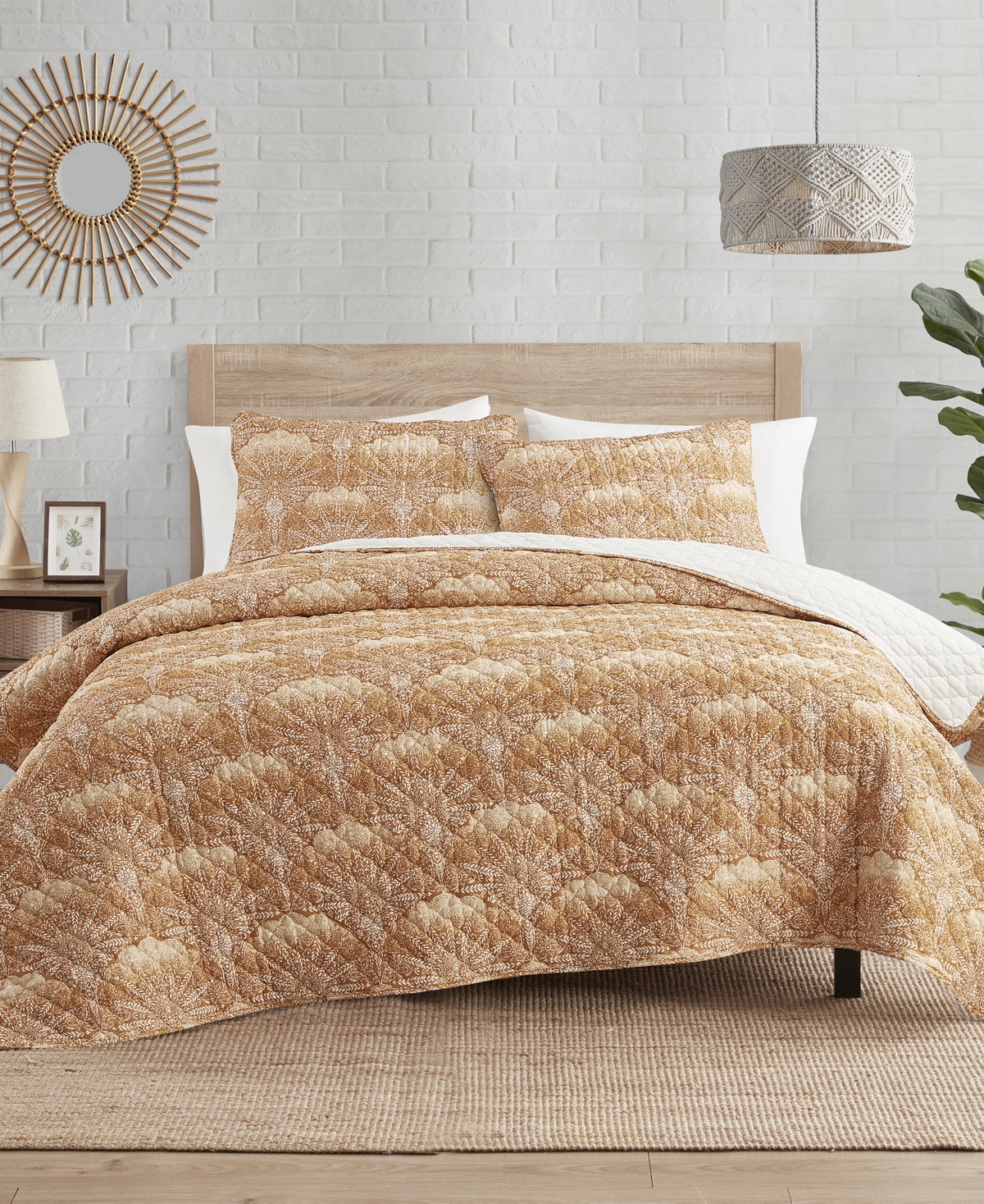 Click here for Indigo Ink Panther 2-Pc. Quilt Set  Twin - Gold prices