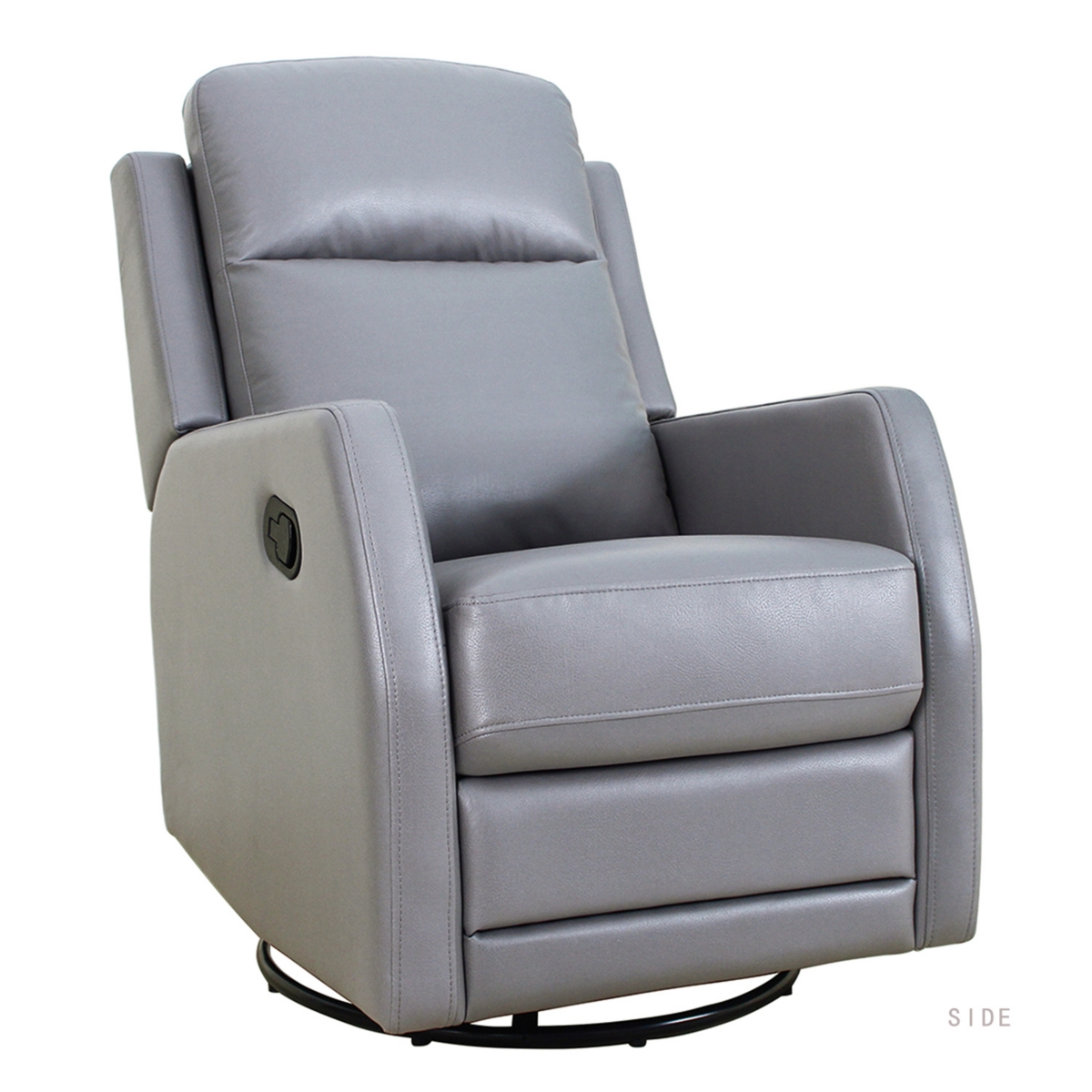 Click here for Hulala Home Donat Faux Leather Swivel Recliner - G... prices