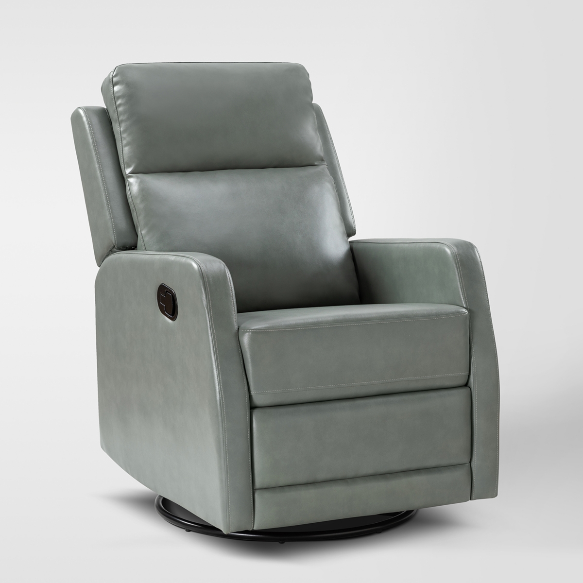 Click here for Hulala Home Donat Faux Leather Swivel Recliner - S... prices