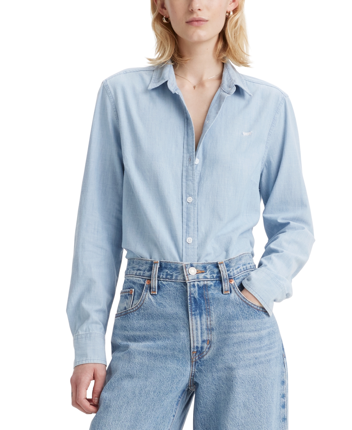 Click here for Levis Womens Classic Fit Button-Front Shirt - Daze... prices