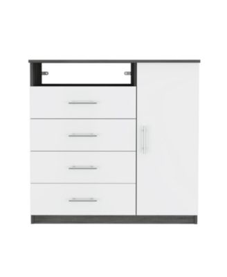 FM FURNITURE Carolina chest of drawers in melamine with a single door ...