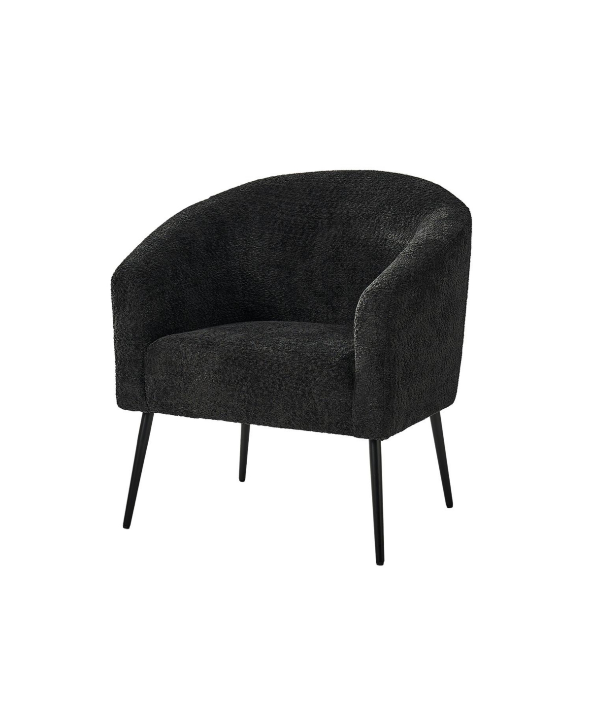 Click here for Hal Modern Boucle Armchair with Metal Leg - Black prices