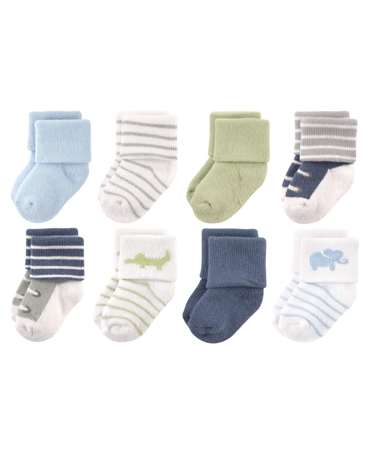 Click here for Luvable Friends Baby Boys Soft Terry Knit Booties... prices