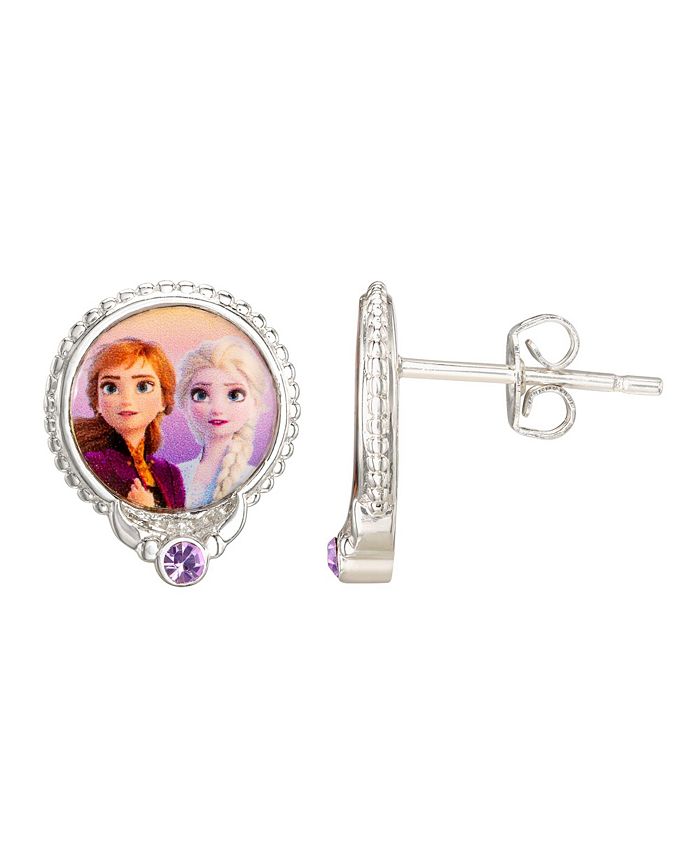 Disney Frozen II Anna and Elsa Sisters Stud Earrings - Macy's