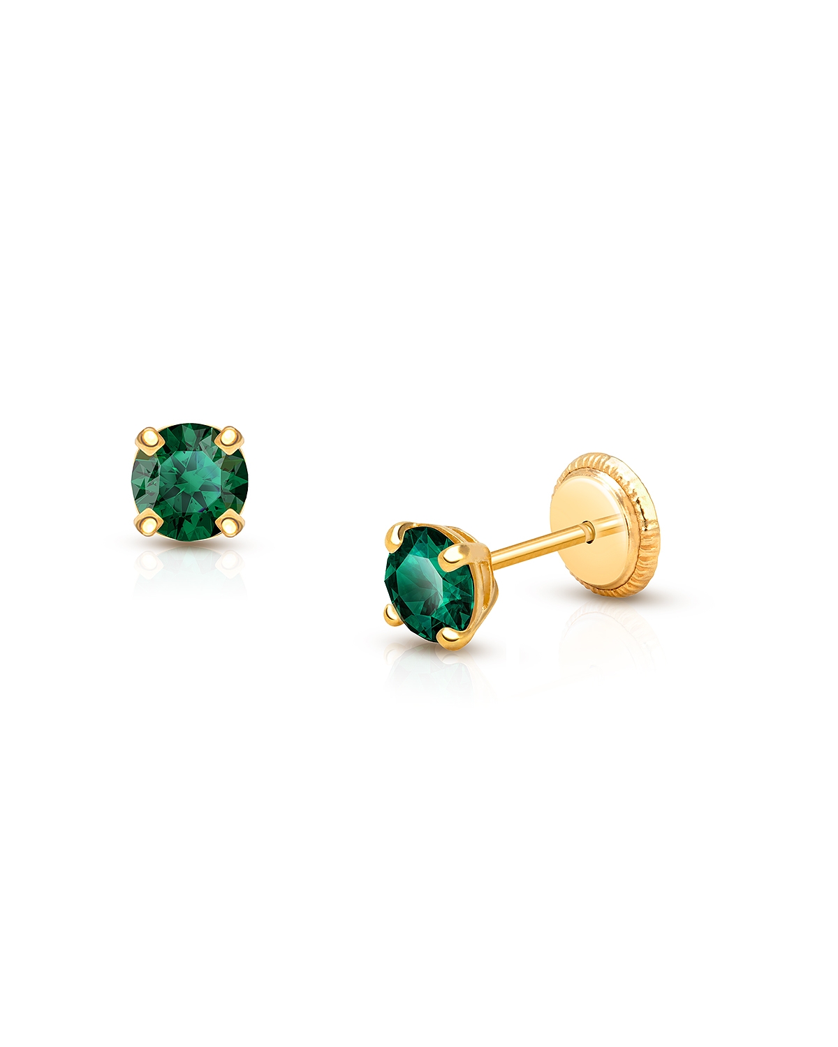 Click here for Tiny Blessings Childrens 14K Gold 4mm Crystal Birt... prices