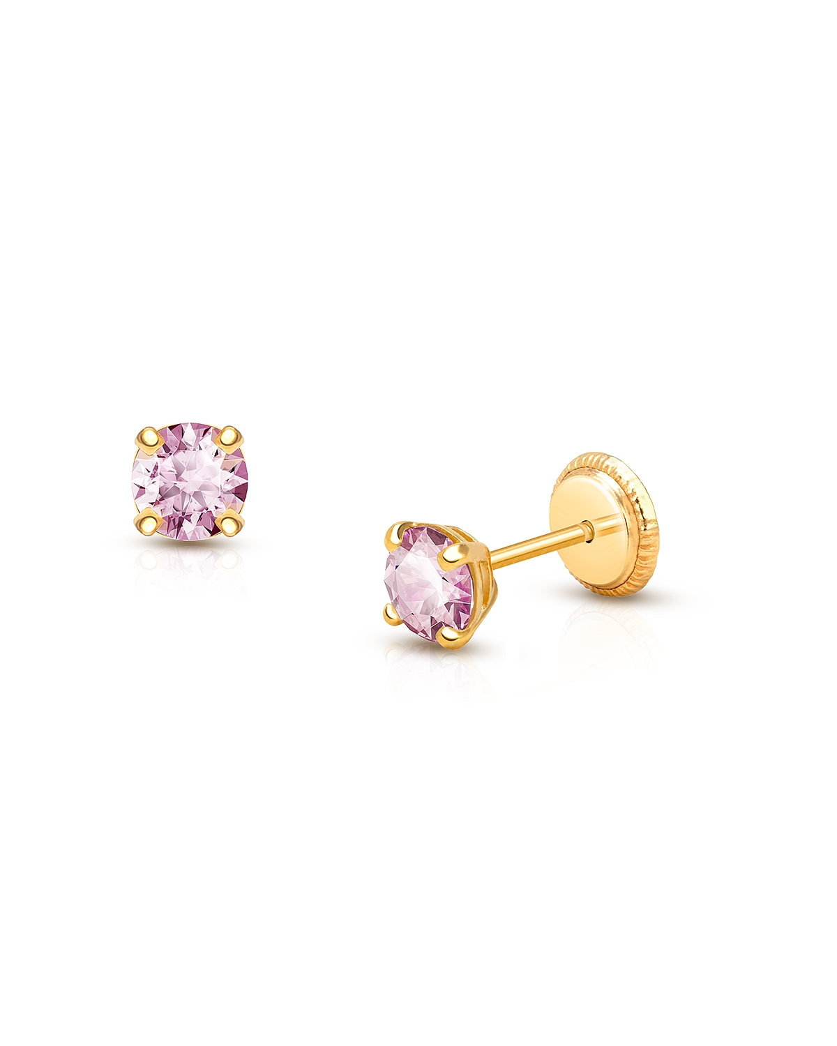 Click here for Tiny Blessings Childrens 14K Gold 4mm Crystal Birt... prices