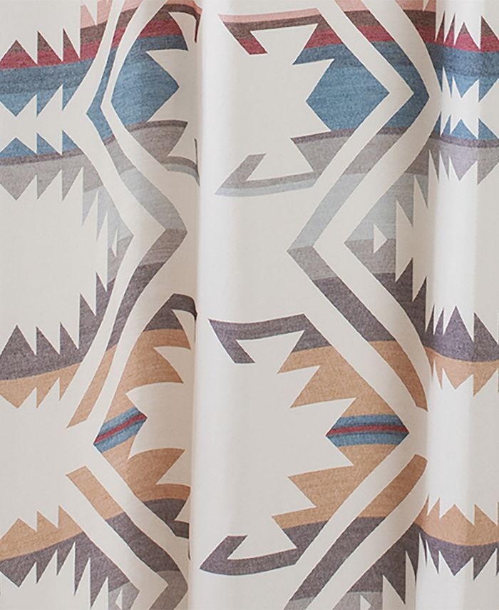 Pendleton White Sands Cotton Shower Curtain 72"x72" - Macy's