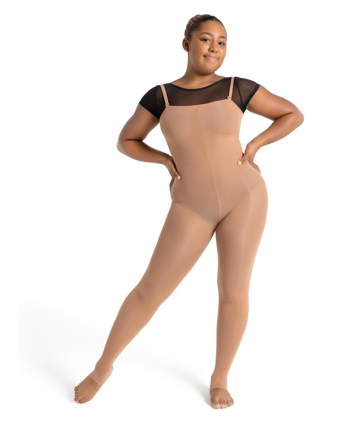 Click here for Capezio Womens Ultra Soft Stirrup Body Tight - Sun... prices