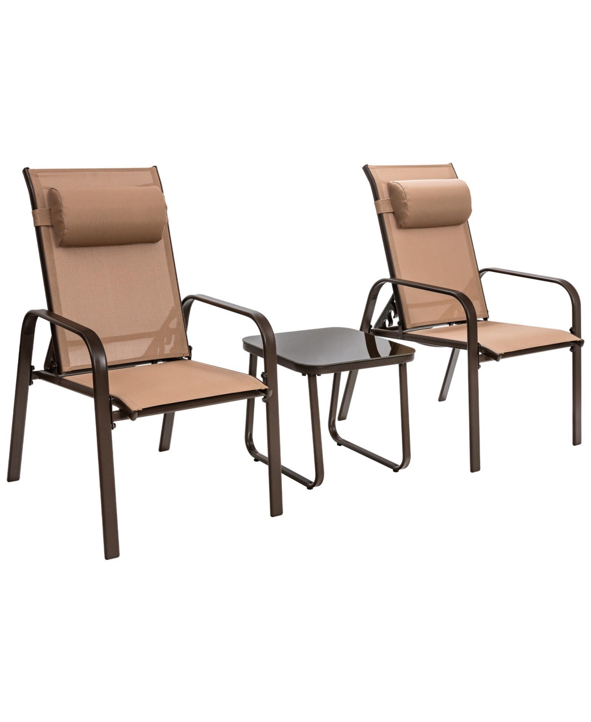 Click here for Slickblue 3 Pieces Patio Bistro Furniture Set with... prices