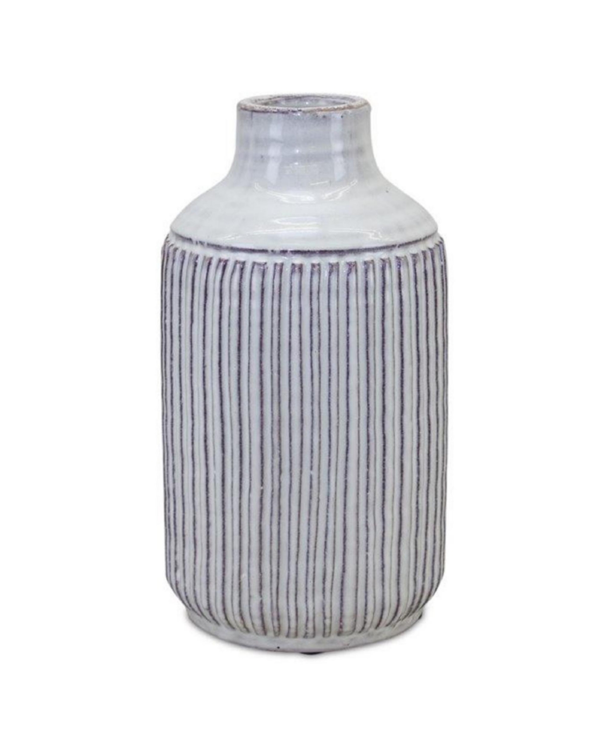 Click here for Slickblue Rustic Ribbed Terra Cotta Vase Charming... prices