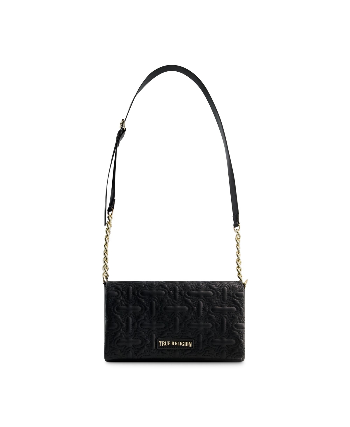 Click here for True Religion Quilted Horseshoe Flap Hobo - Black prices