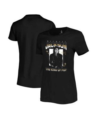 Ripple Junction Women's Black Michael Jackson the King of Pop T-Shirt - Macy's