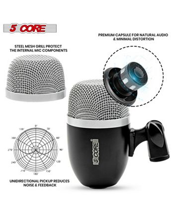 5 Core Conga Mic Cardioid Dynamic XLR Microphone For Kick Drum Snare ...