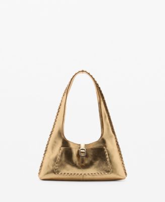 Mango Women's Leather Metallic Bag - Macy's