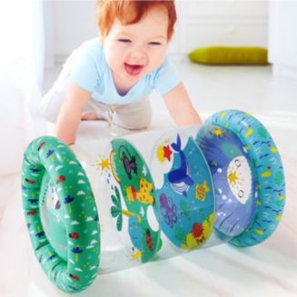 The Peanutshell Inflatable Tummy Time Roller, Land and Sea - Macy's