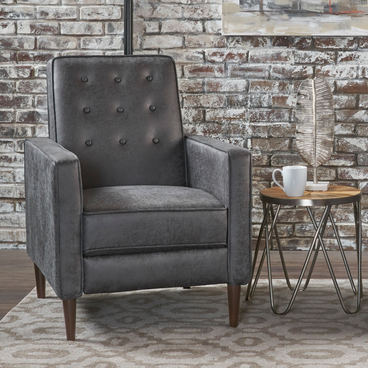 Click here for Streamdale Mid-Century Modern Button-Tufted Reclin... prices